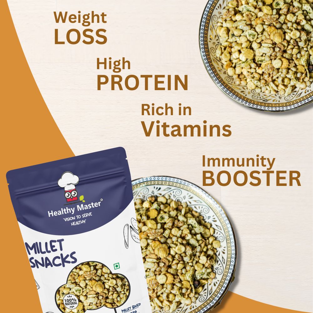 Millet Mix - Chana Dal, Wheat Flakes, Poha, Moong, Bajra - Healthy Master