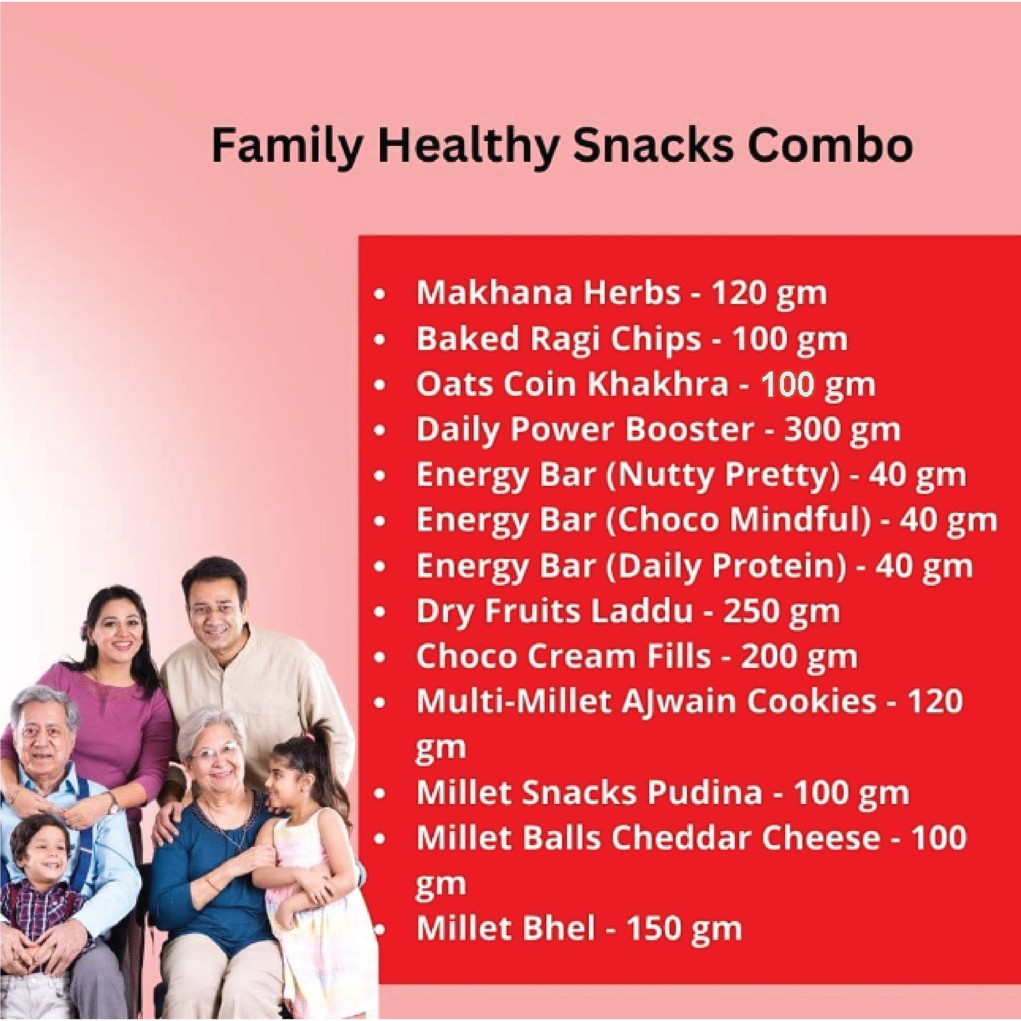 Family Healthy Snacks Combo set - Healthy Master - Healthy Master