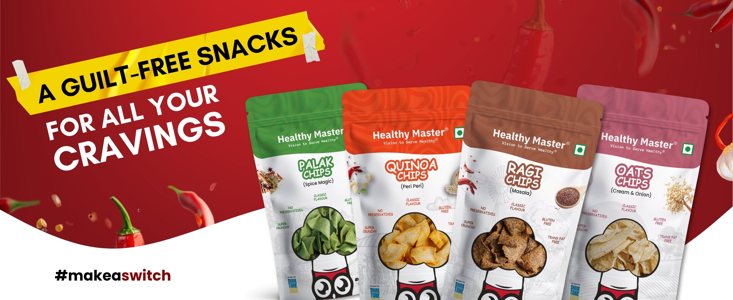 Light and Crispy Chips Combo (Pack of 4) - Healthy Master