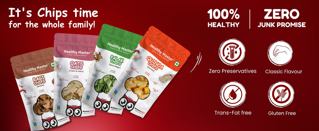 Light and Crispy Chips Combo (Pack of 4) - Healthy Master