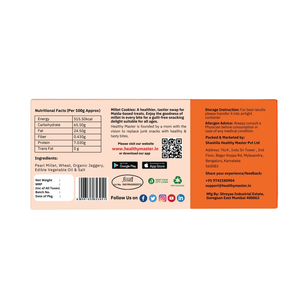 Buy Millets Cookies Online - Best Healthy Biscuits in India - Healthy ...
