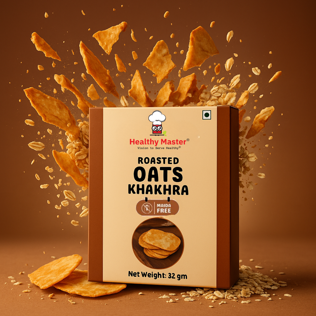 Roasted Oats Pocket Khakhra Snack Healthy Master Healthy Master