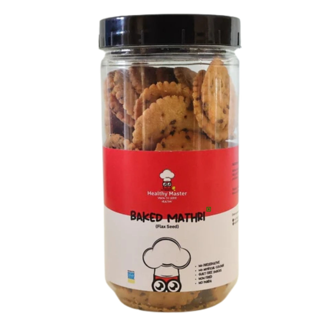 Wheat Mathri - Baked with Flax Seeds